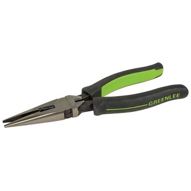 8 Long Nose Pliers Stripping Molded Grip Greenlee